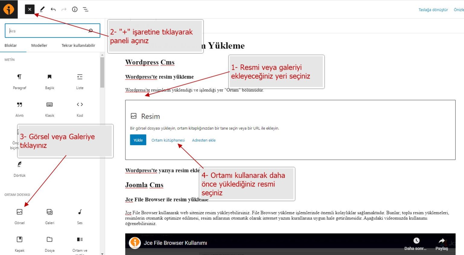 Web Sitesine Resim Yükleme - İthaki Ajans